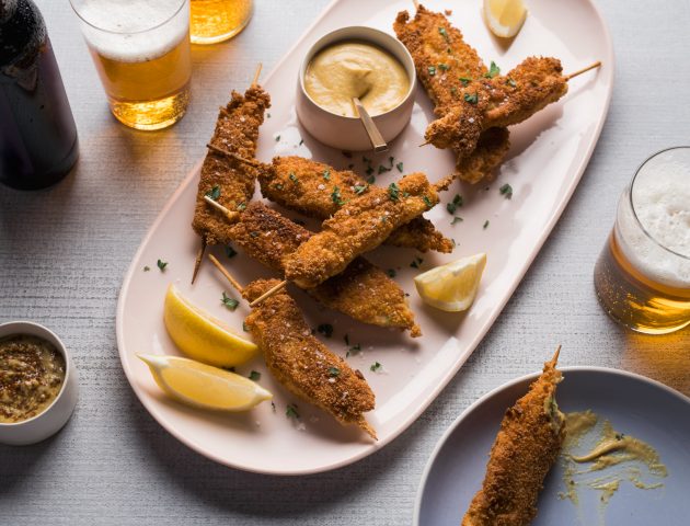 Chicken Schnitzel on a Stick Recipe - goop