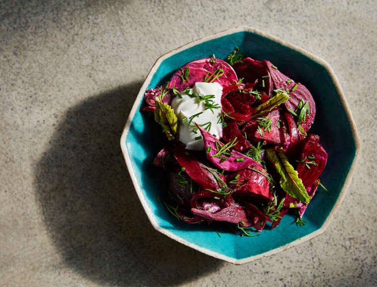 Creamed Beets with Caraway and Onion Recipe | goop