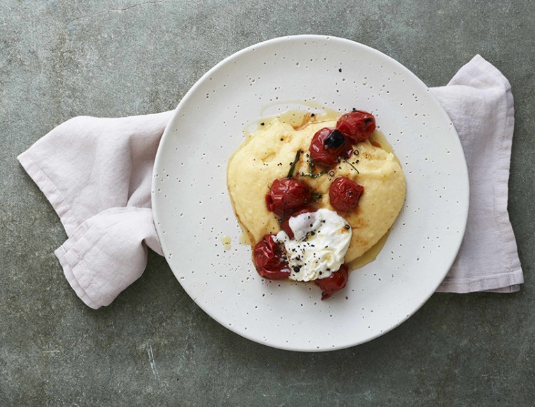 Soft Polenta with Roasted Cherry Tomatoes Recipe - goop