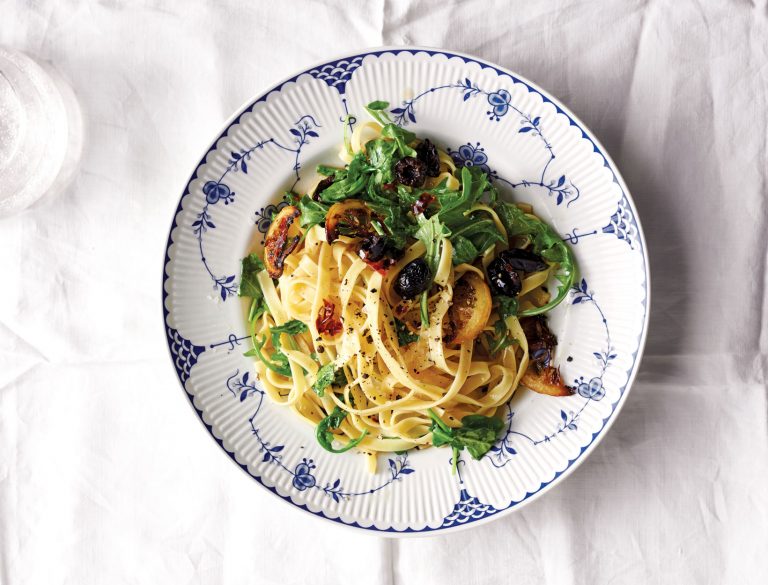 Tagliatelle Pasta With Olives Recipe | goop