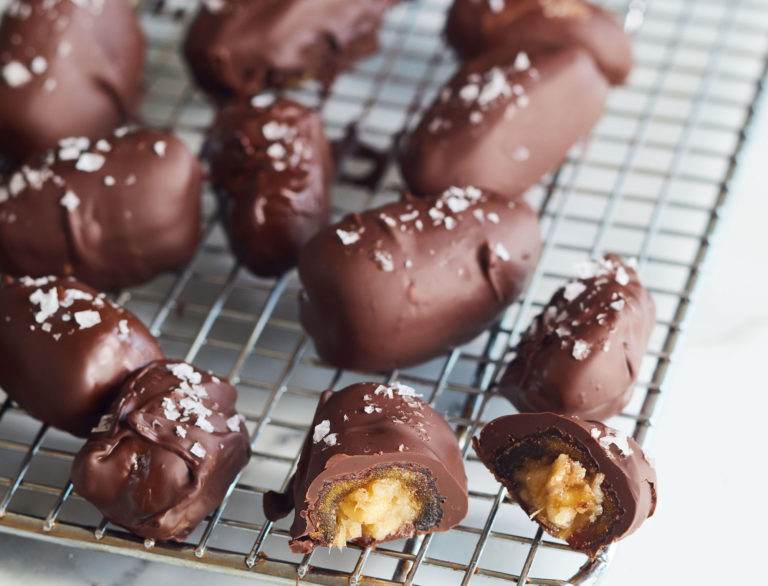 Fun-Size Chocolate Nougat Candy Bars Recipe | goop